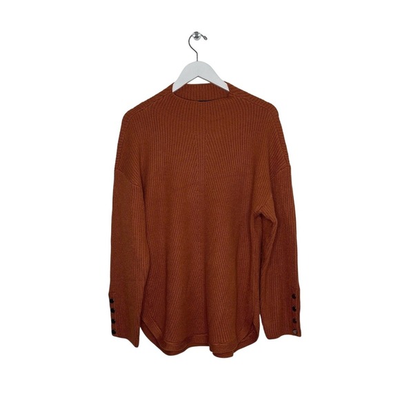 Violets & Roses | Sweaters | Violets Roses Rust Button Cuff Sweater ...